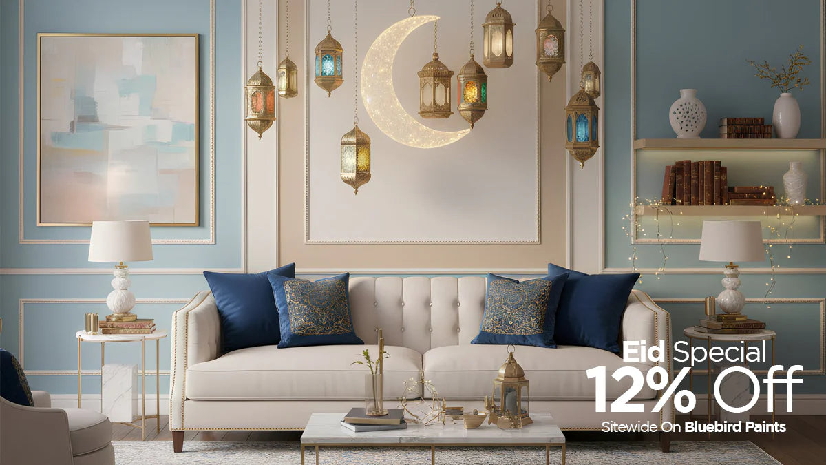 Eid Special: 12% Off Sitewide On Bluebird Paints – Transform Your Home